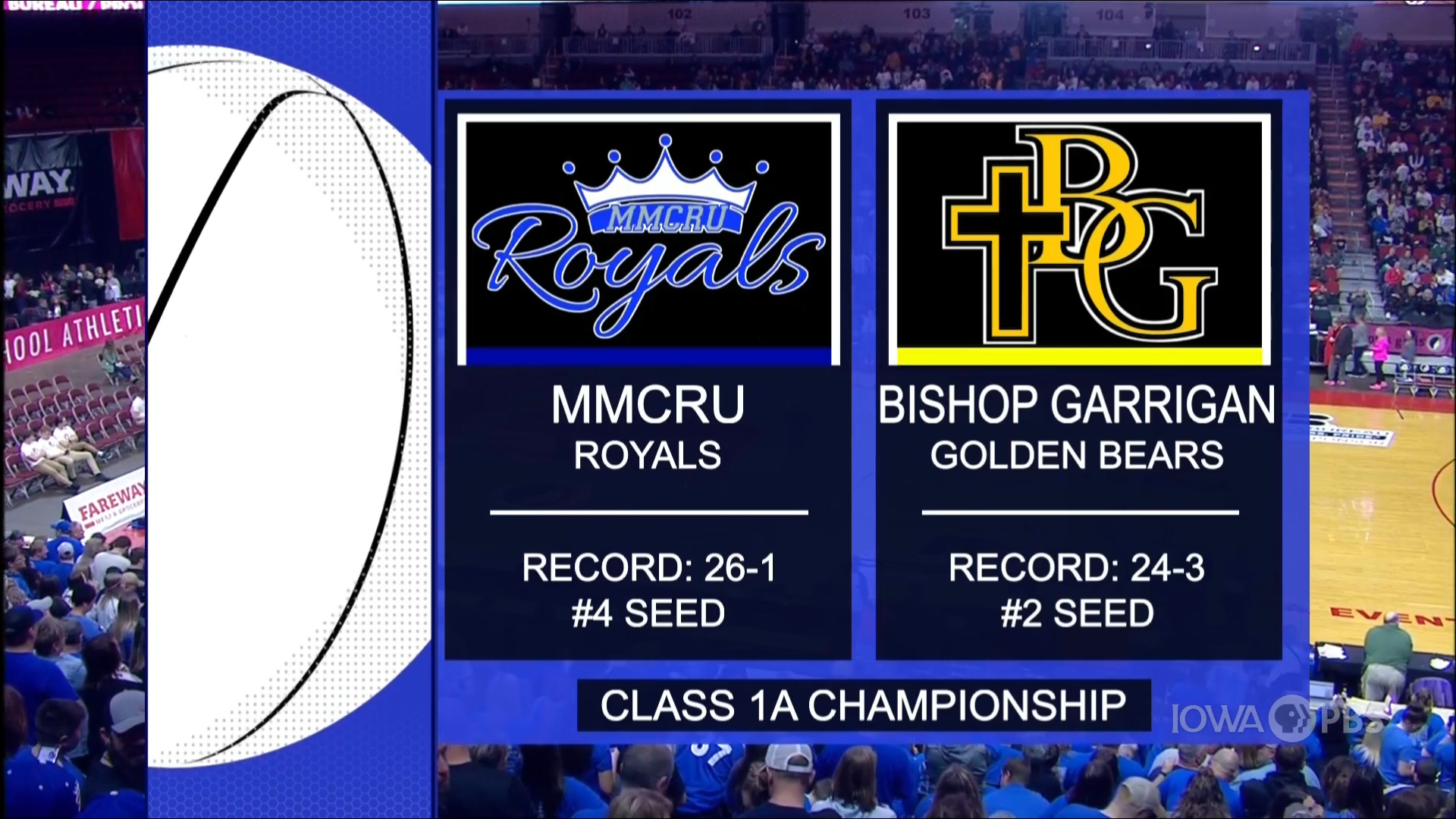 Class 1A - MMCRU Royals vs. Bishop Garrigan Golden Bears | Iowa PBS