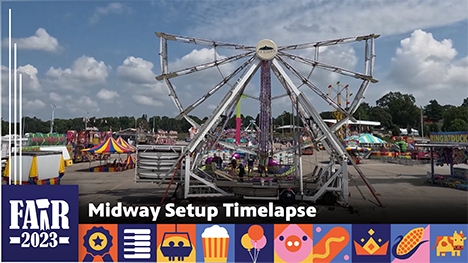 Midway Setup Timelapse | Iowa PBS