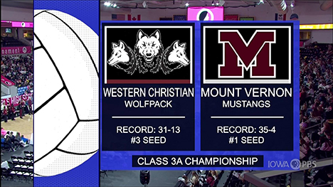 Class 3A - Mount Vernon Mustangs vs. Western Christian Wolfpack | Iowa PBS