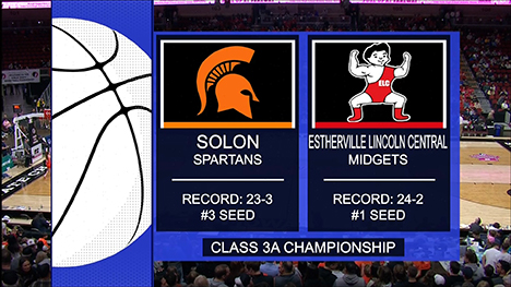 Class 3A - Estherville Lincoln Central Midgets vs. Solon Spartans ...